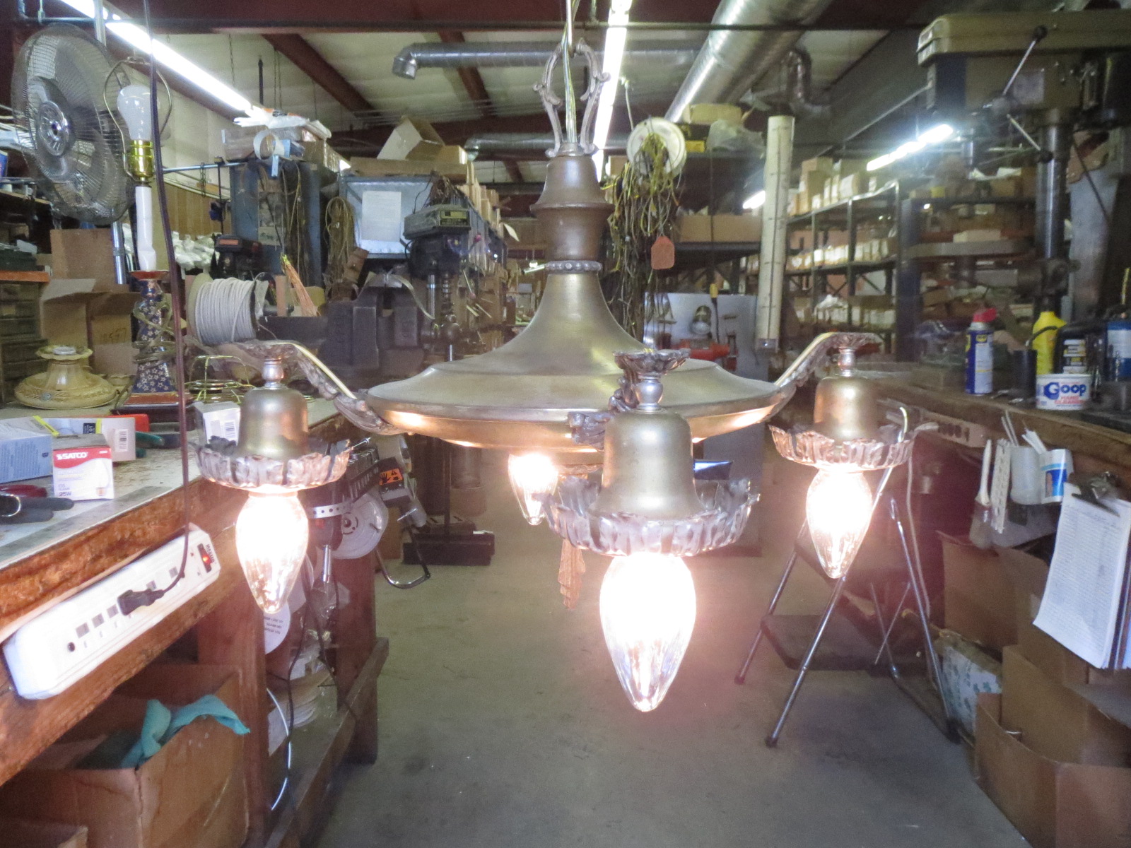 Lamp Parts and Repair | Lamp Doctor: Antique or Vintage Chandelier Gold ...