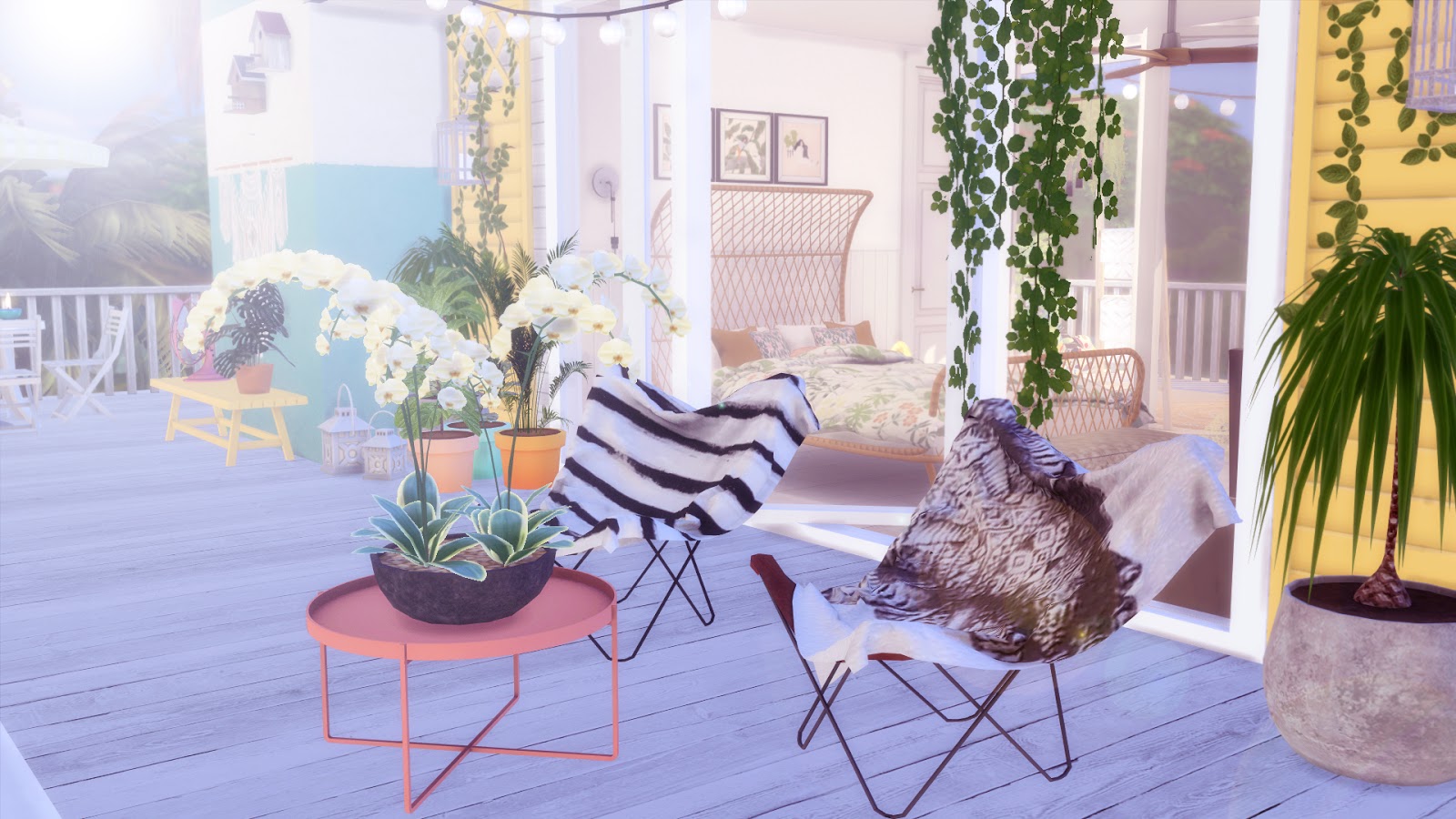 SIMS 4 | SURF STYLE DECOR | BEACH HOUSE | CASA DE PRAIA | DL + CC ...