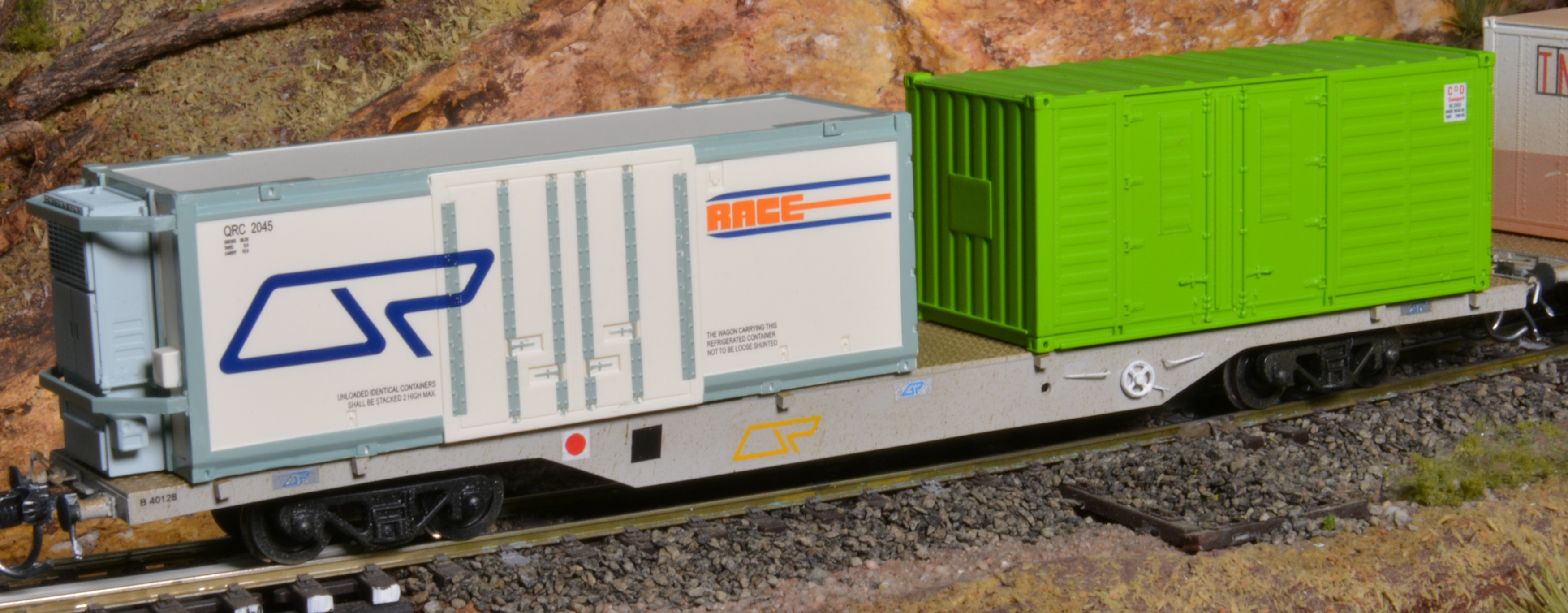 Westgate - South Western Rail: B class Containers Wagon