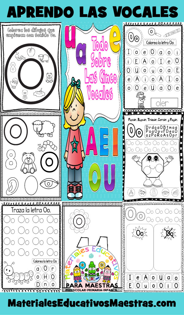 Cuaderno Aprendo Todo Sobre las Vocales | Materiales Educativos para ...