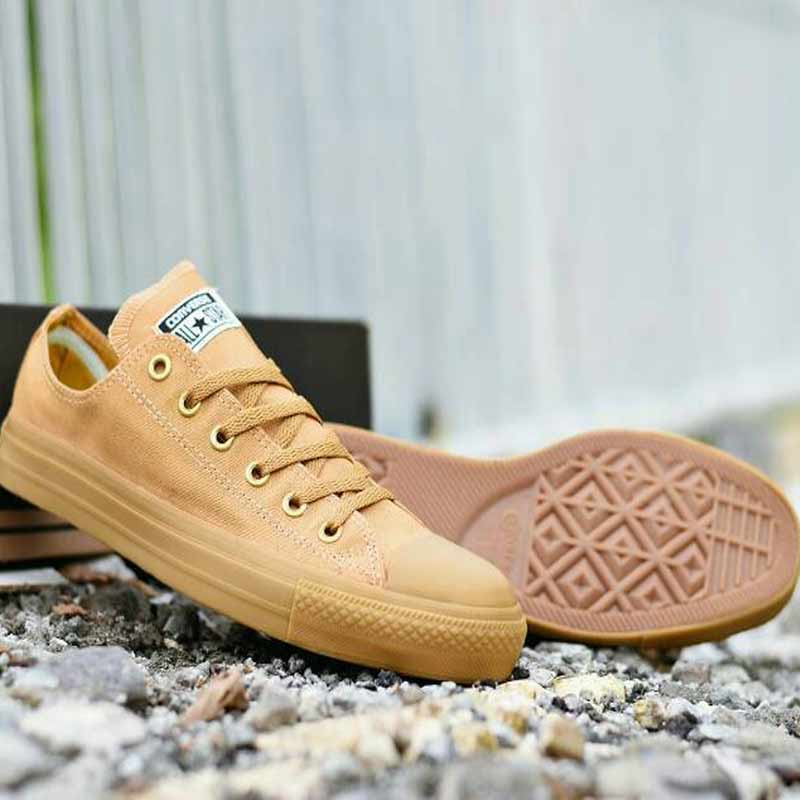 Sepatu ConverseAll Star Premium Full Tan Color [CL-007] | Omsepatu.com