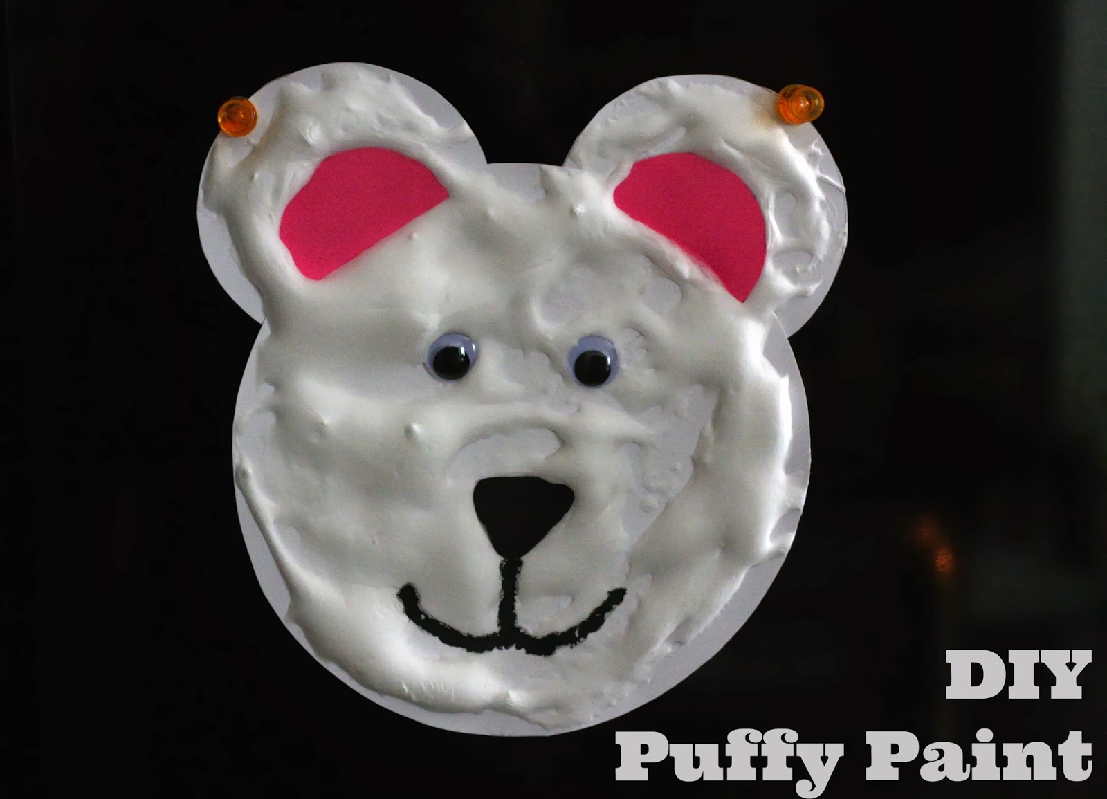 Simple Suburbia: Puffy Paint Polar Bear