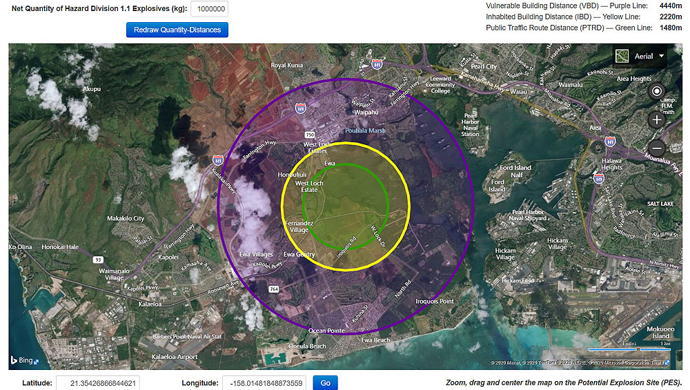 West Loch Blast Zone: How To Determine West Loch Explosive Arc Circle ...