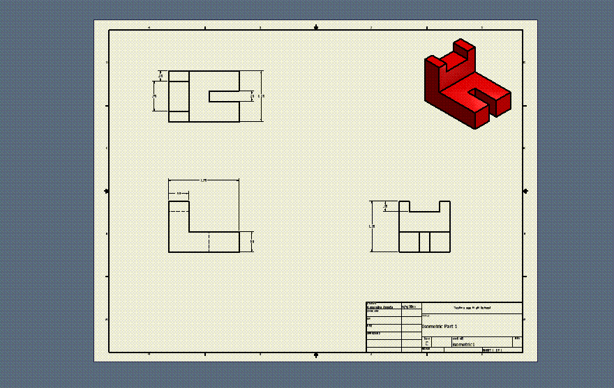 A. Acosta's Engineering Design Portfolio: Isometric Working Drawings ...