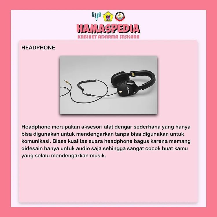 PERBEDAAN JENIS HEADSET, EARPHONE, DAN LAINNYA