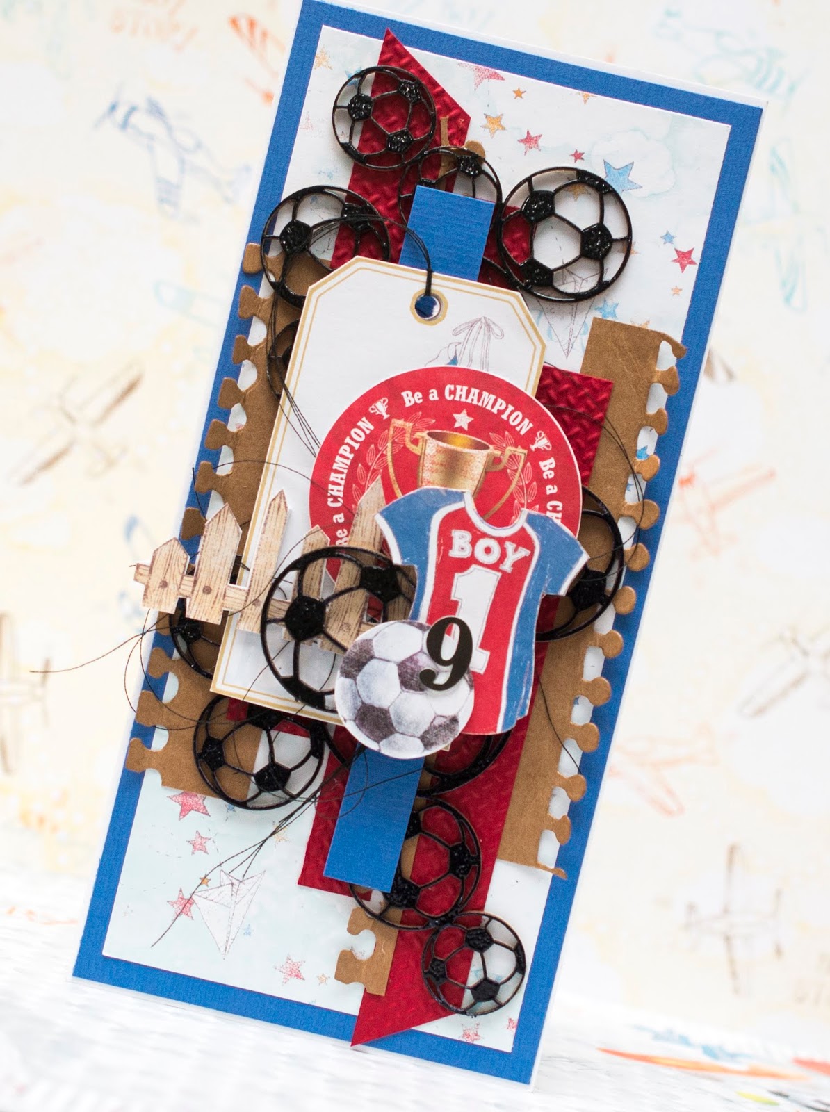 14 Craft Bar: Football/soccer card for a Boy