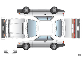 DreamCarsPro: DIY Honda Prelude Paper Model