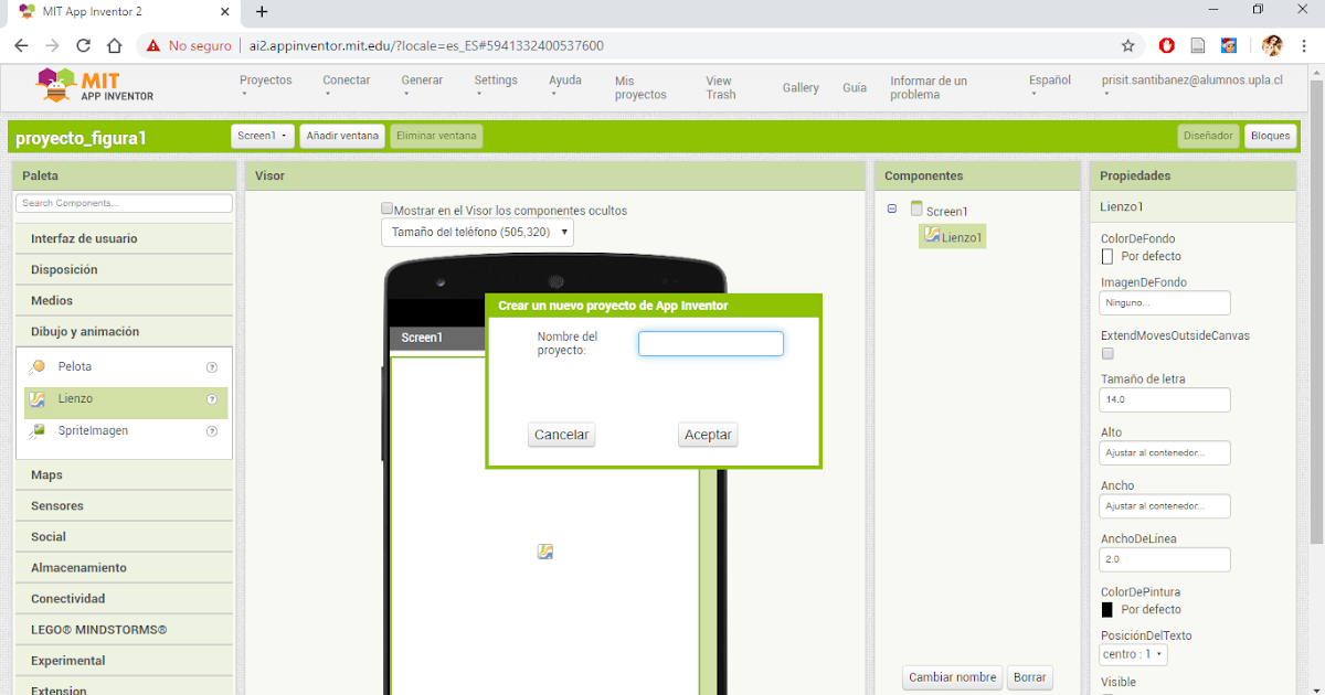 APP INVENTOR, UNA HERRAMIENTA PARA APLICACIONES MÓVILES: Linea a mano alzada