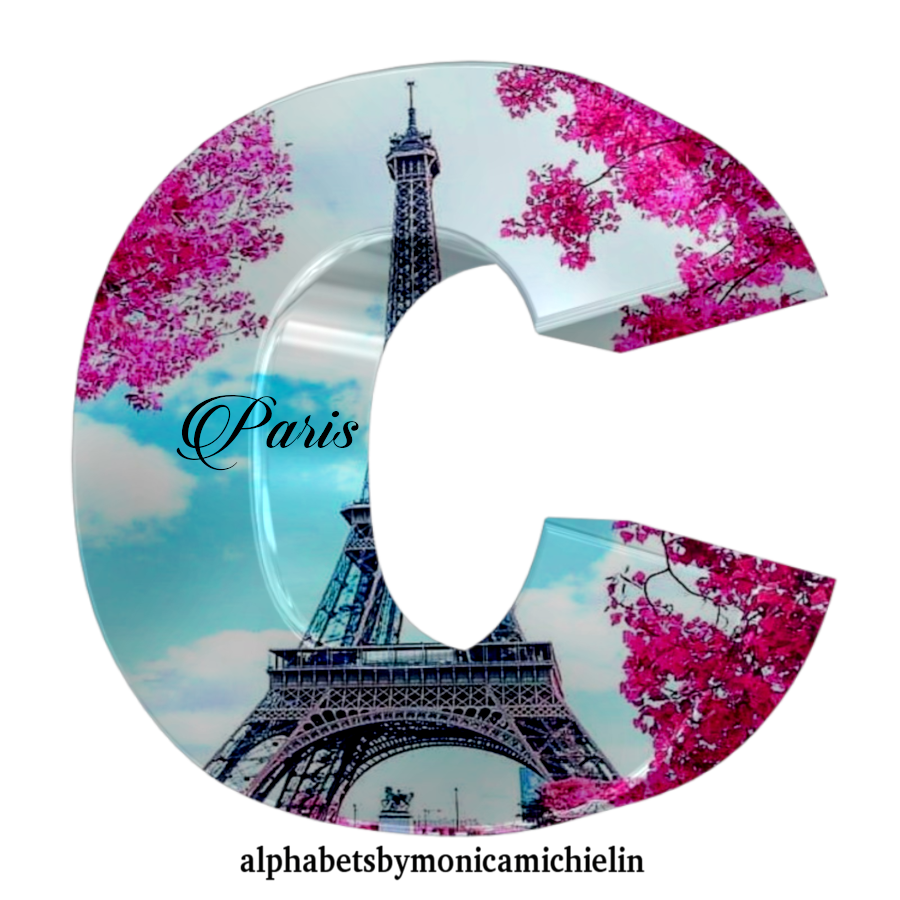 M. Michielin Alphabets: PARIS CITY EIFFEL TOWER FRANCE ALPHABET