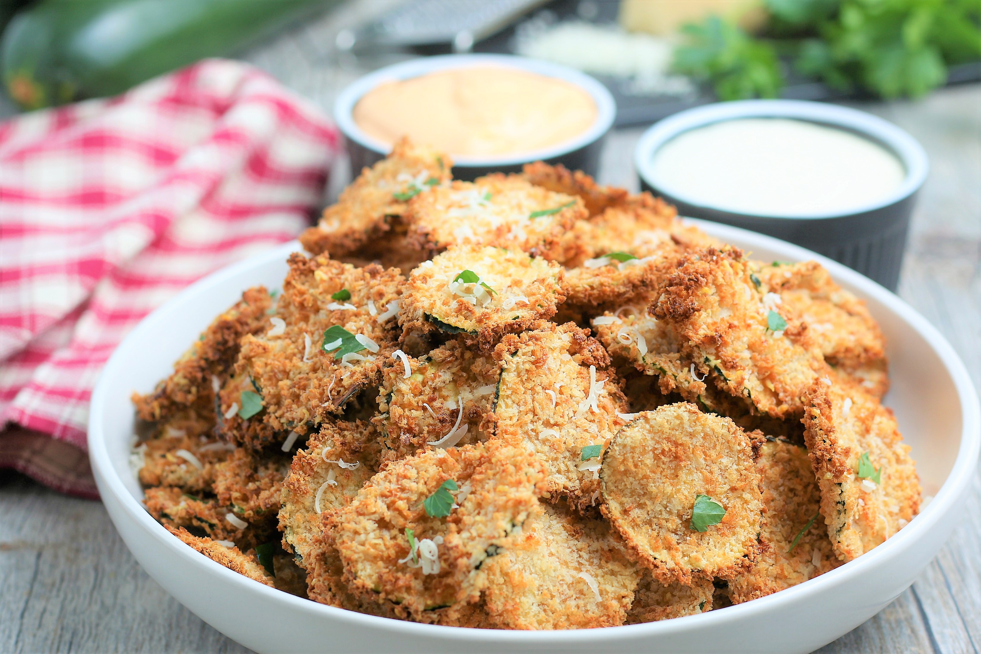 Air Fryer Zucchini Coins | What's Cookin' Chicago