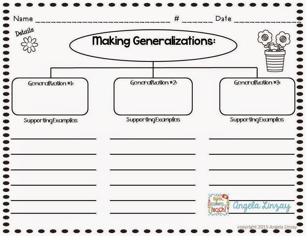 Lights... Camera... TEACH!: Graphic Organizers with Depth and ...