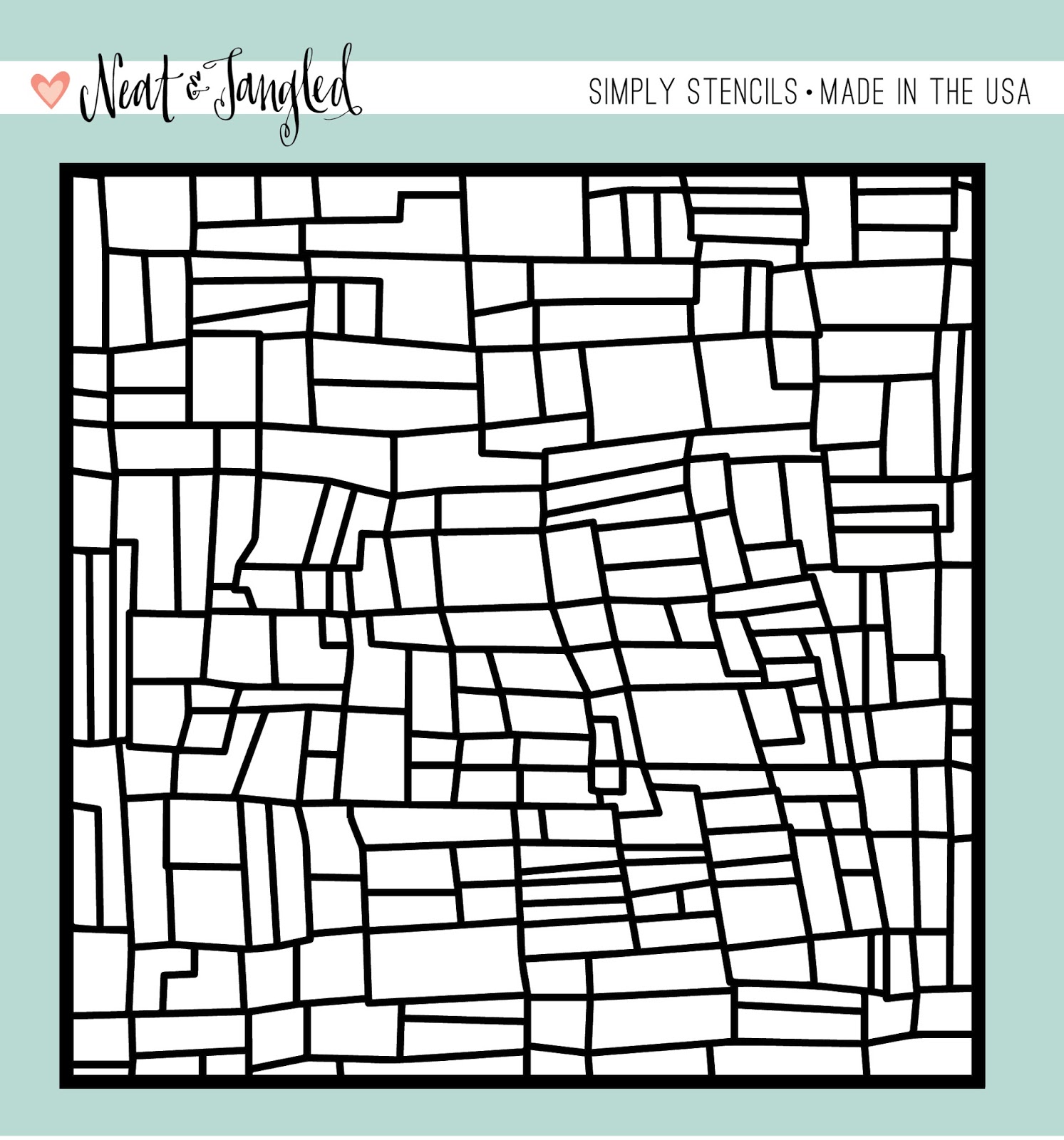 April 2018 Release Day 3: Happiness + Patchwork Field Stencil - Neat ...