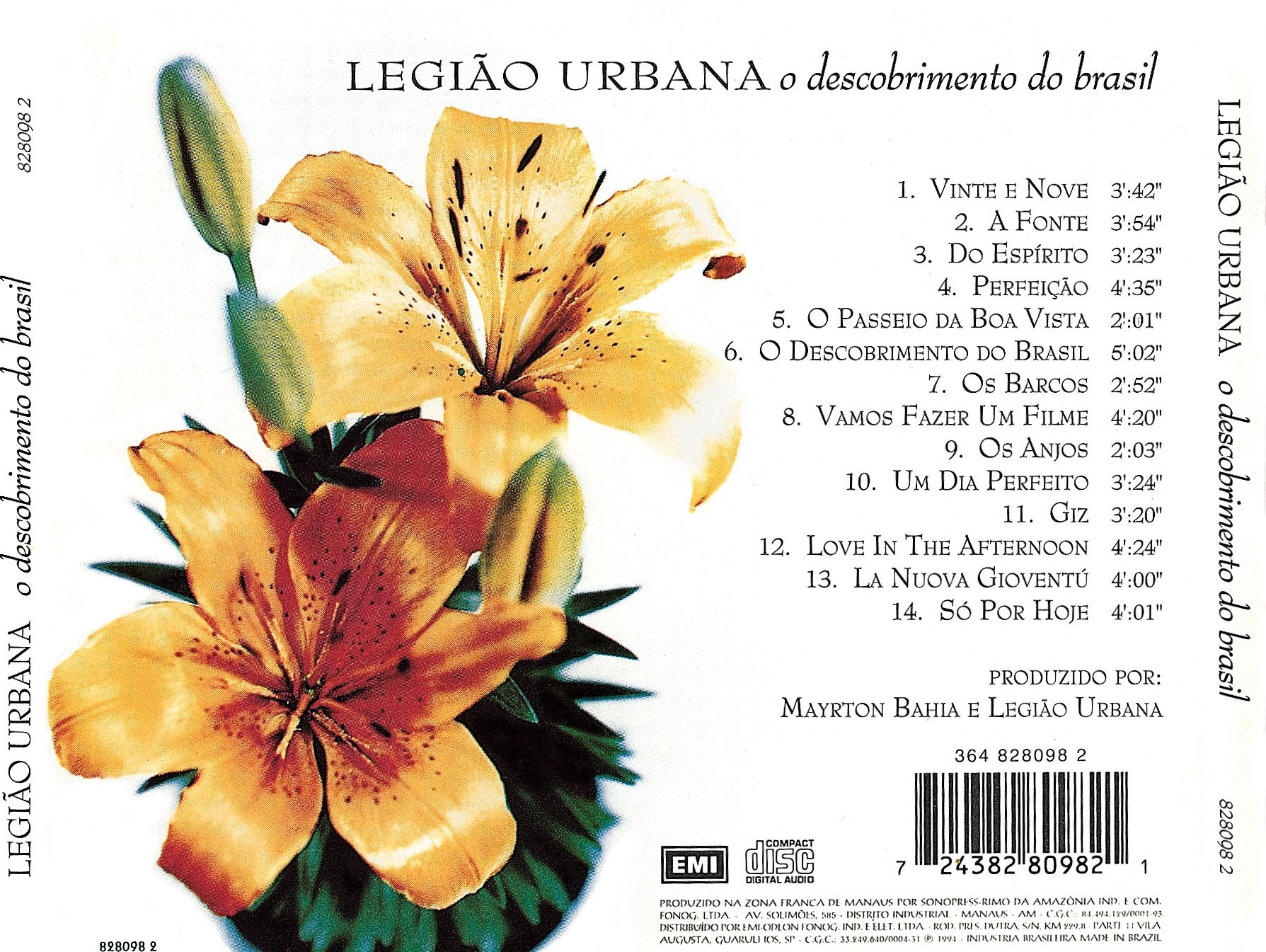 Classic Rock Covers Database: Legião Urbana - O Descobrimento do Brasil ...