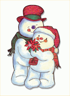 Boże Narodzenie: Animowane gify i obrazki bałwanki świąteczne