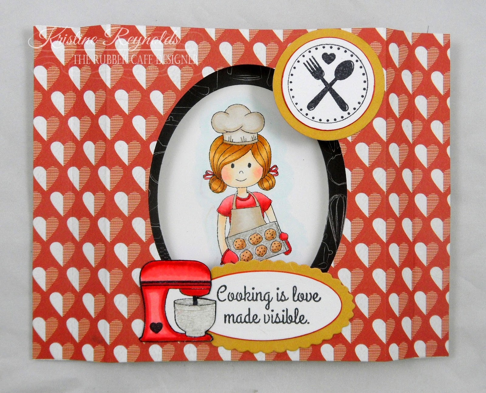 Stamping & Scrapping in California: Cooking is Love Shadow Box Card