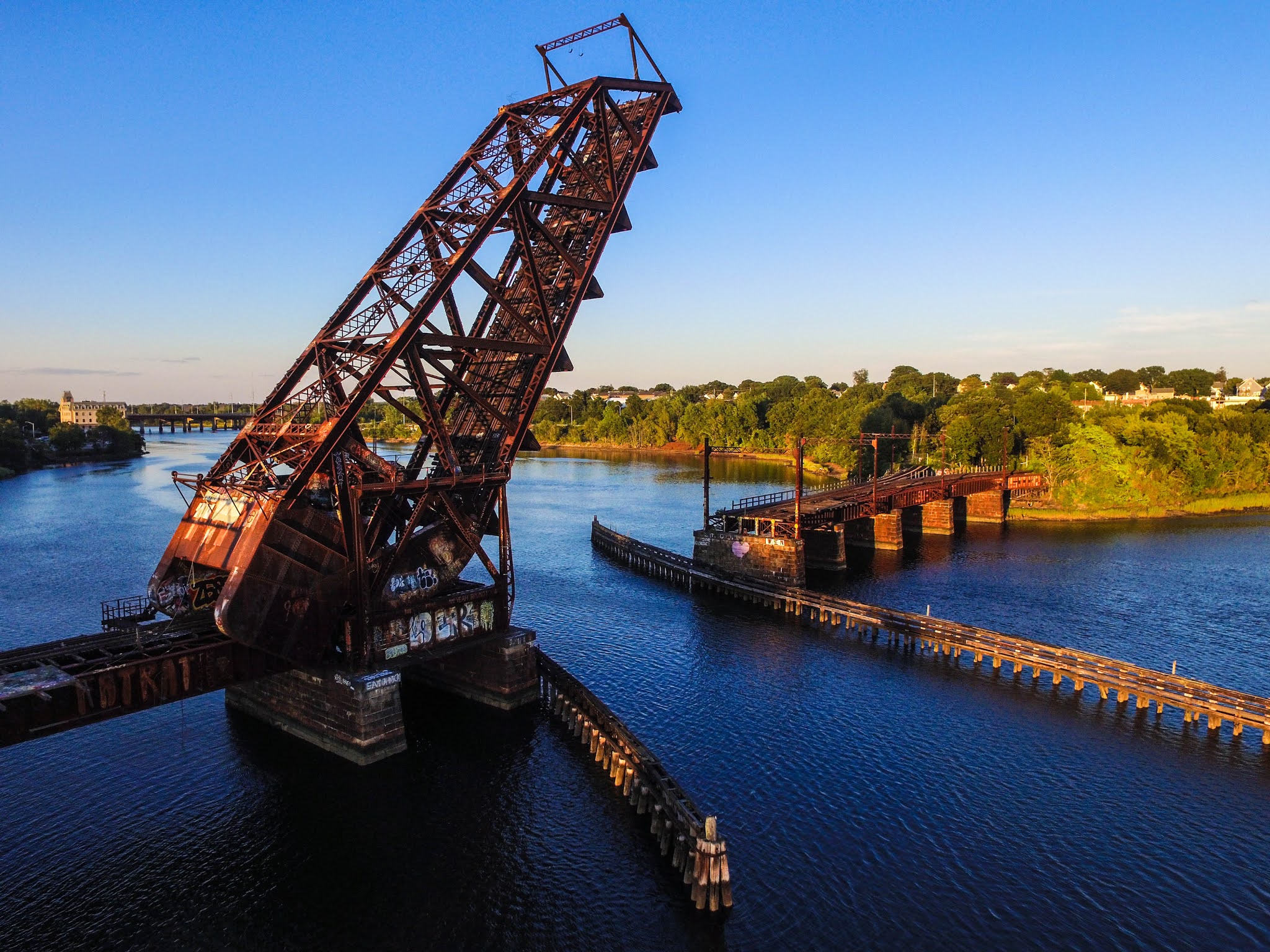 Industrial History: 1906 Aban/New Haven Crook Point Bridge over Seekonk ...