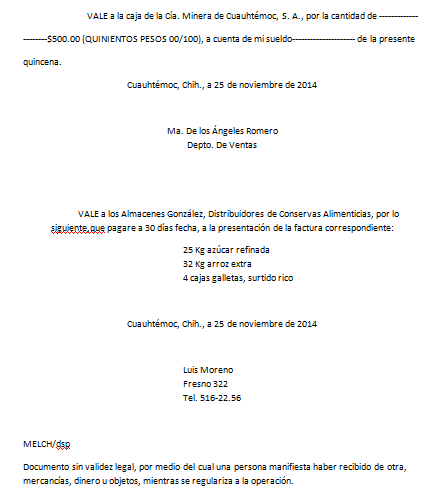 ELABORA DOCUMENTOS DE INGLES Y ESPAÑOL: VALE