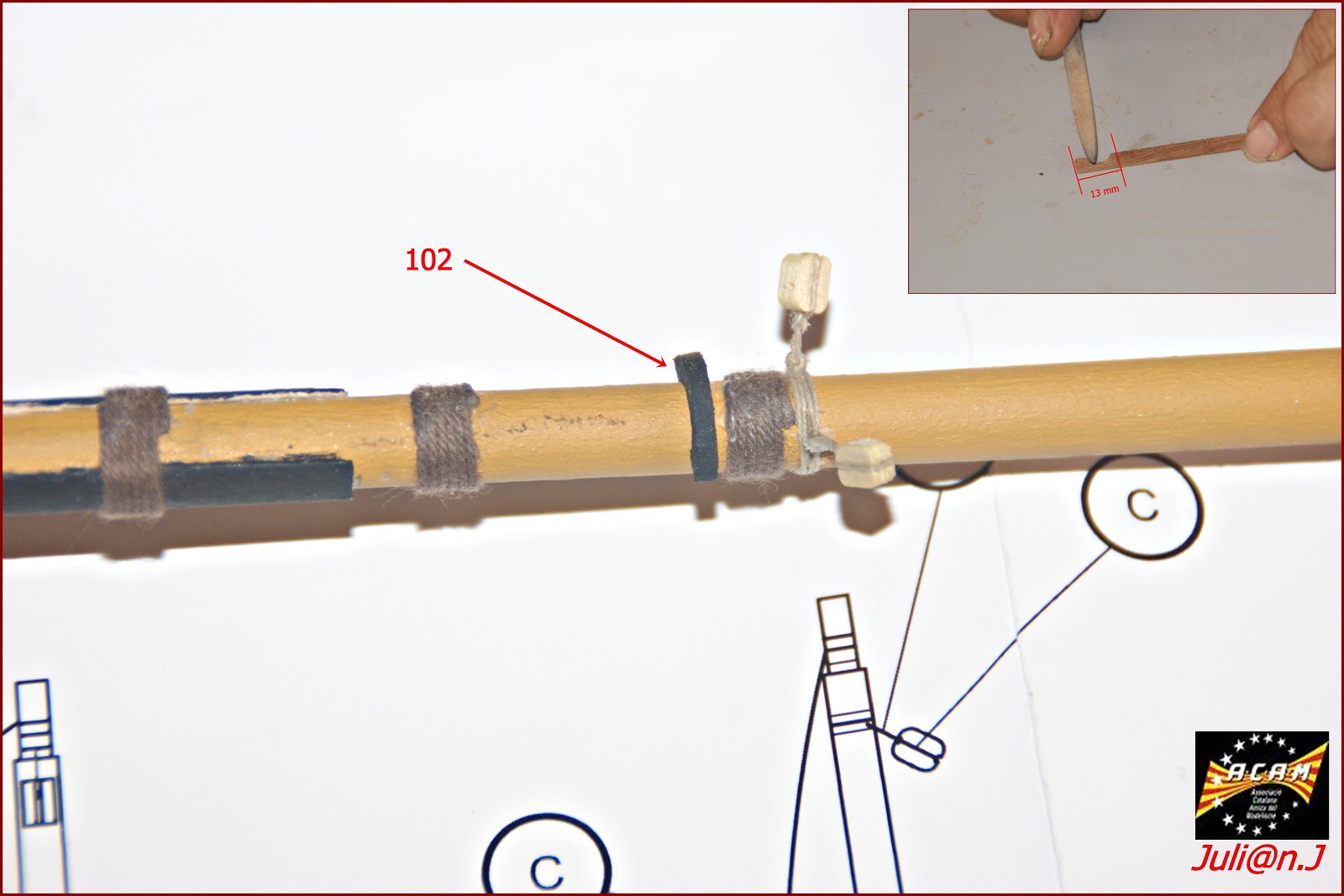 El rincón de Julián: El palo de mesana