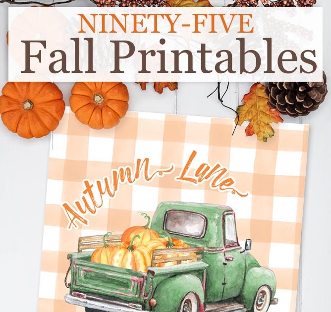 95 Fall Printables | i should be mopping the floor