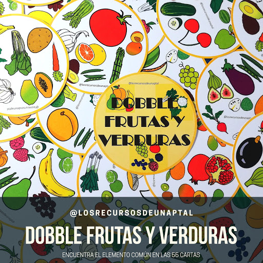 LOS RECURSOS DE UNA PT-AL: JUEGO DEL DOBBLE: FRUTAS Y VERDURAS