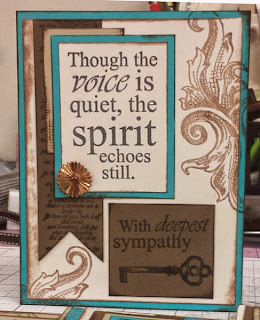 Club Scrap Creates: Handmade cards for those sad days.