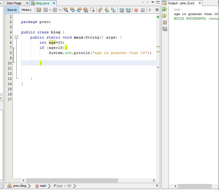 conditional statement in java !! - Riad Blogs