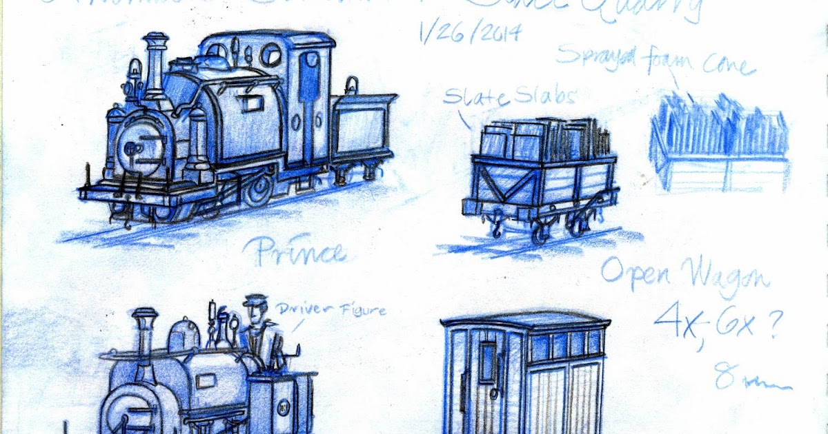 SodorModelRailroading: "Slate Quarry:" Concept Drawings