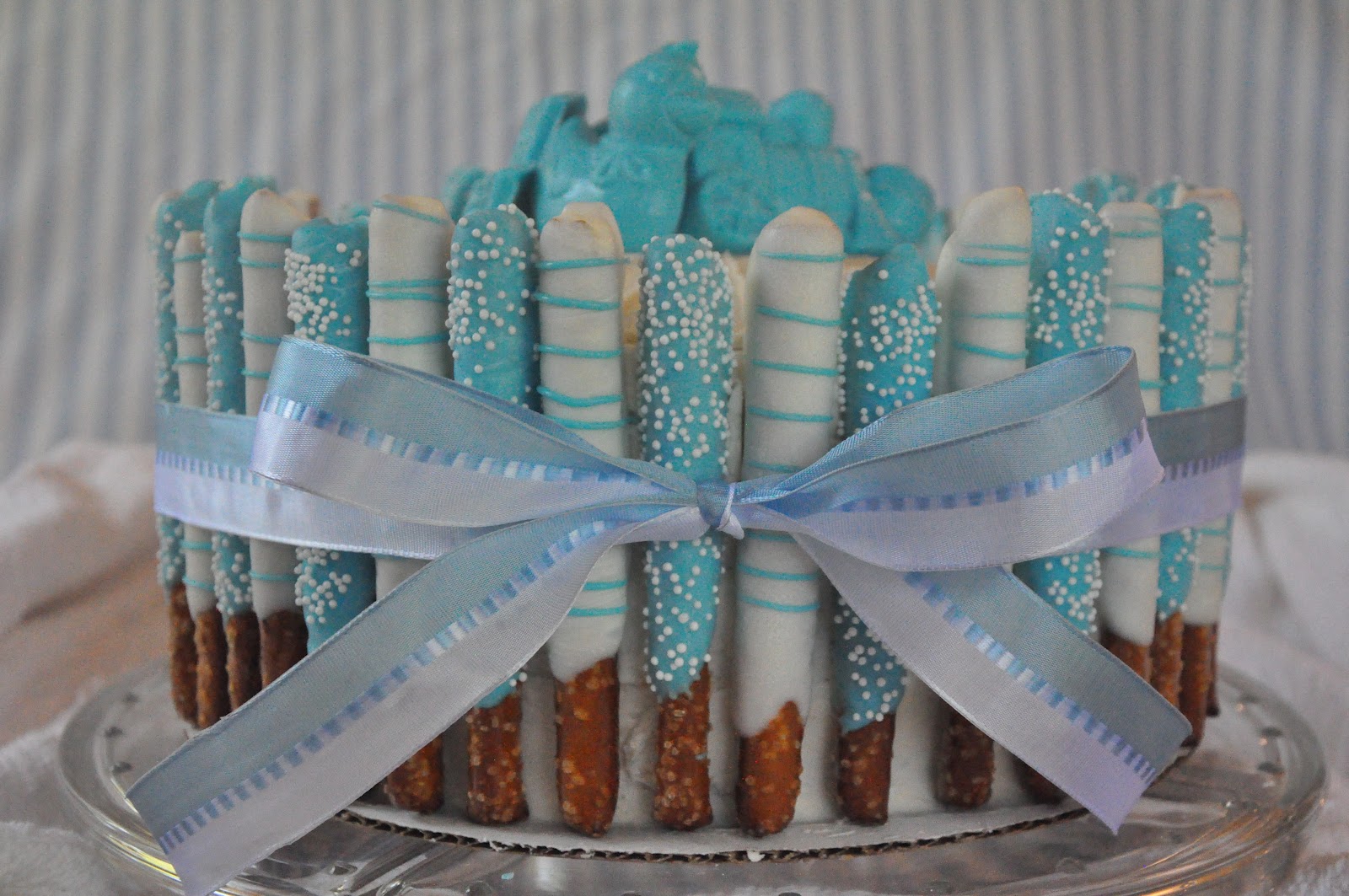 I think I could do that!: Blue Baby Boy Shower Cake