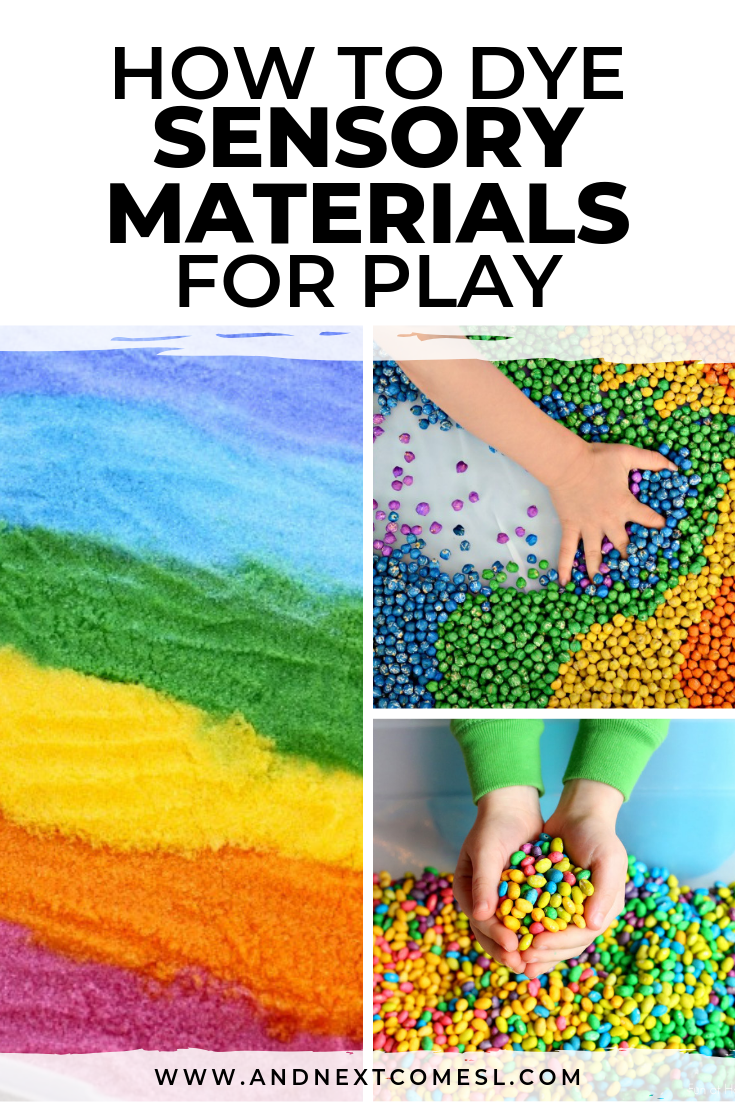 How to Dye Sensory Materials (So You Can Make Epic Rainbow Sensory Bins ...