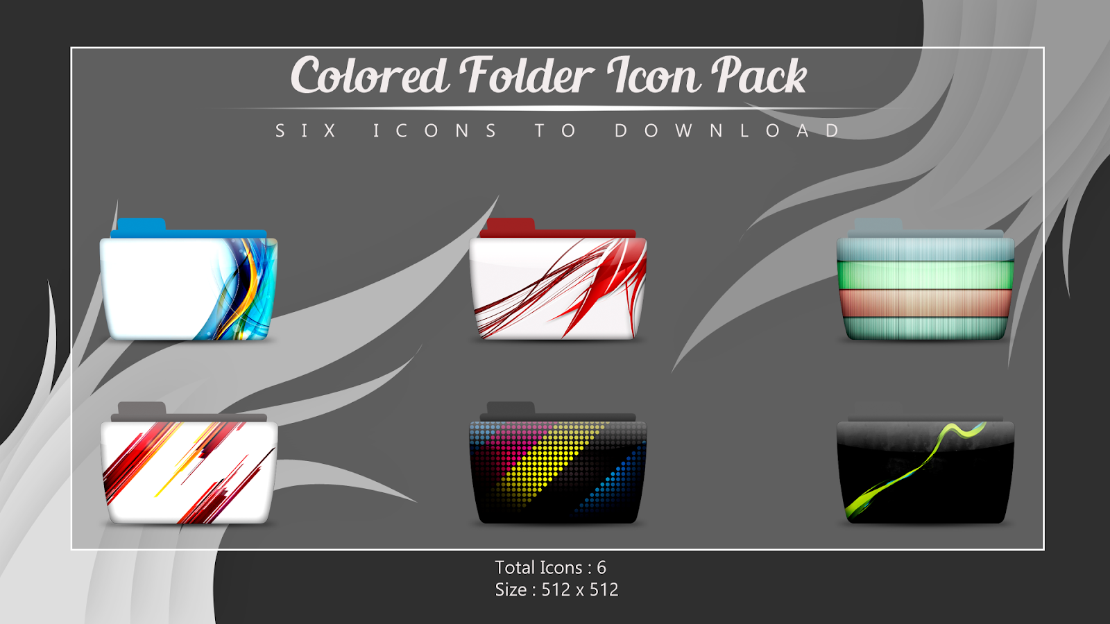 Colored Folder Icon Pack