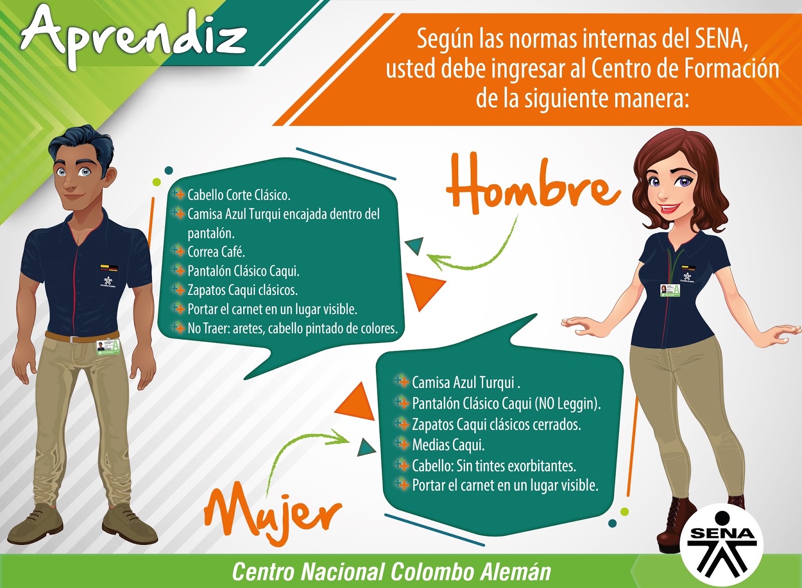 Centro Nacional Colombo Alemán: Uniforme SENA