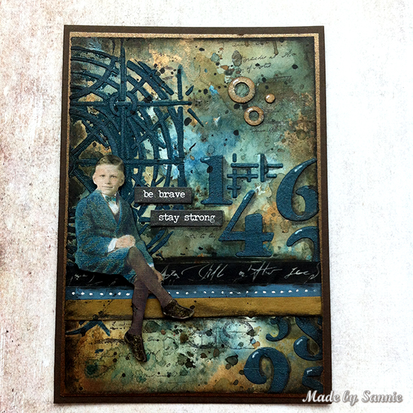 Texture card with video tutorial ~ Made by Sannie