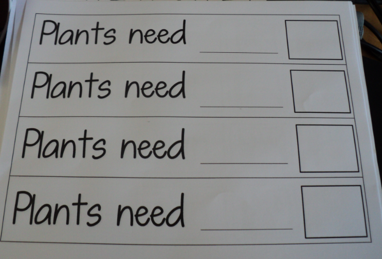 A special kind of class: What Plants Need