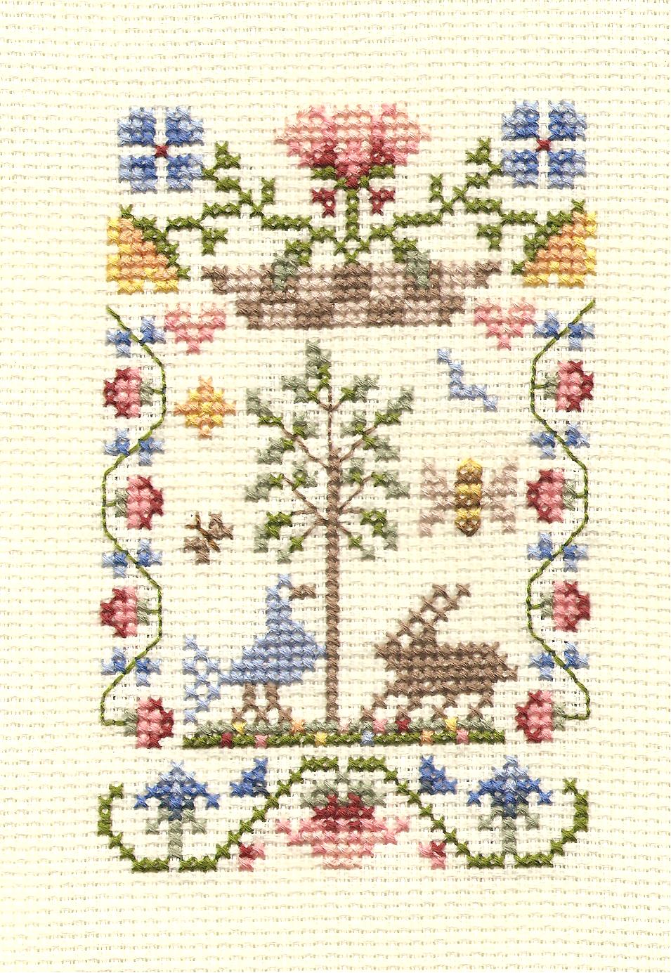 Art Beneath the Cottonwoods: Cross Stitch Mini Sampler