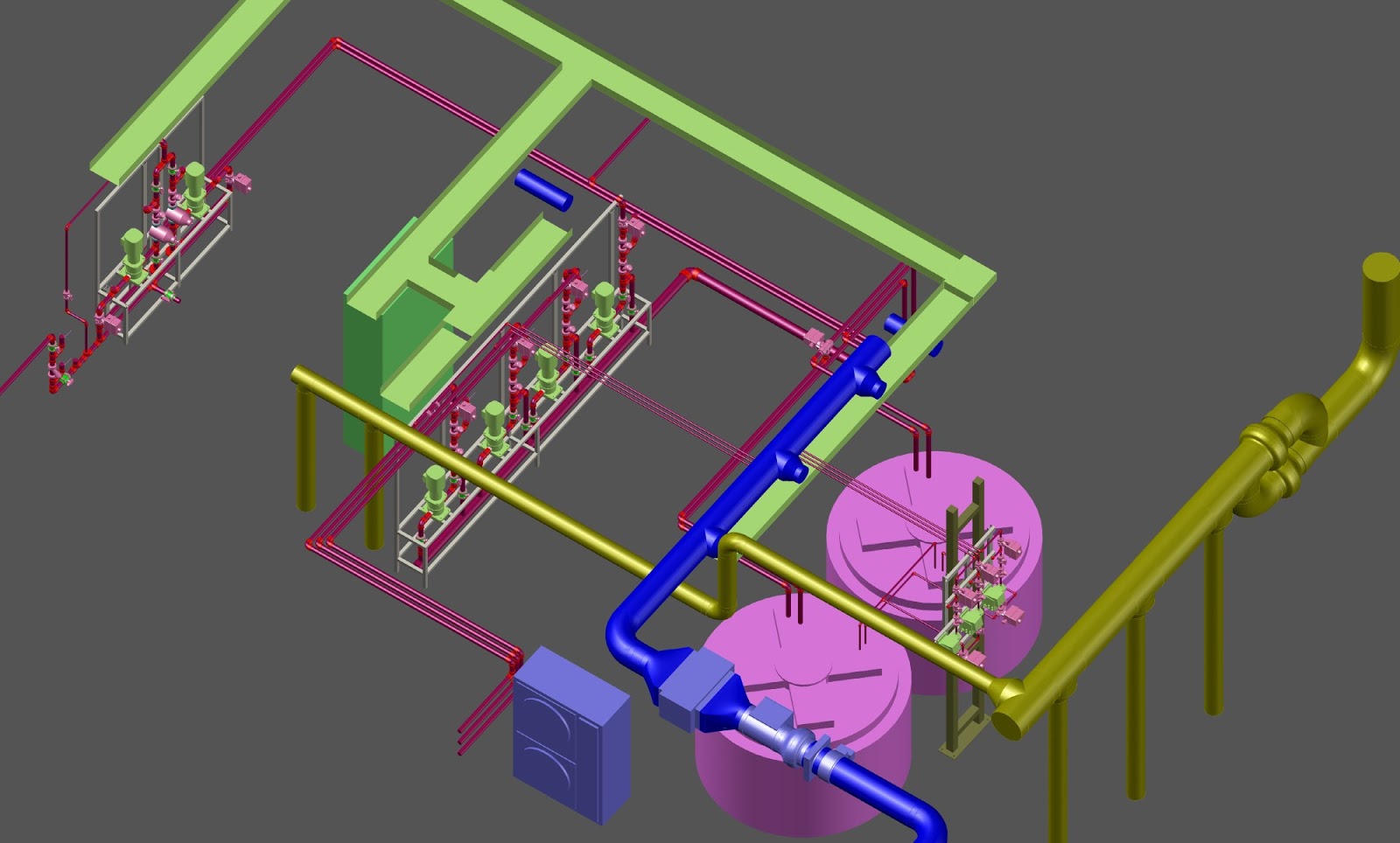 Work. Andrew Petelin: 3D AutoCAD MEP design drawing