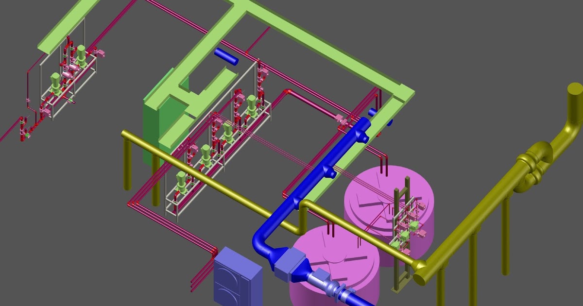Work. Andrew Petelin: 3D AutoCAD MEP design drawing