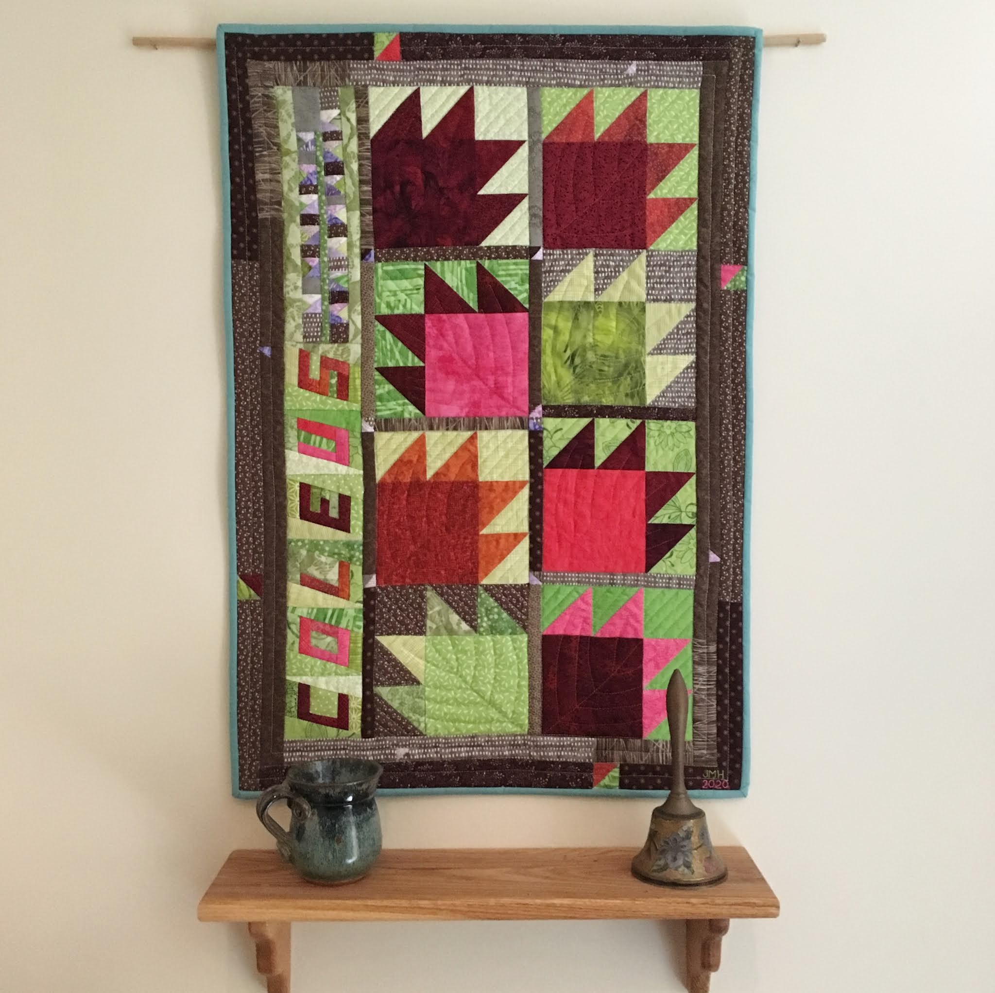 Quilts from the Little House: Bear Paw Coleus Finish