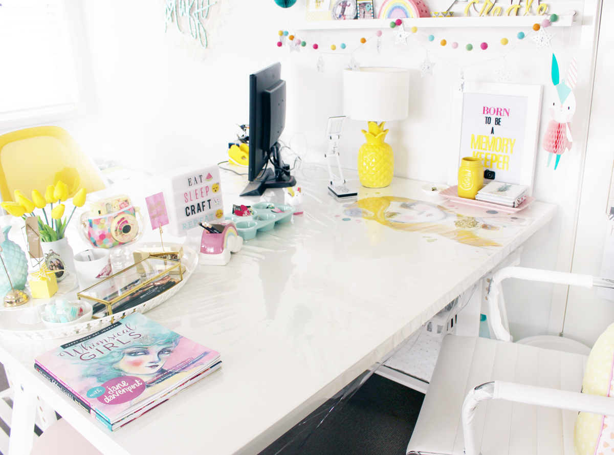 Glass Half Full: My updated scrapbook studio