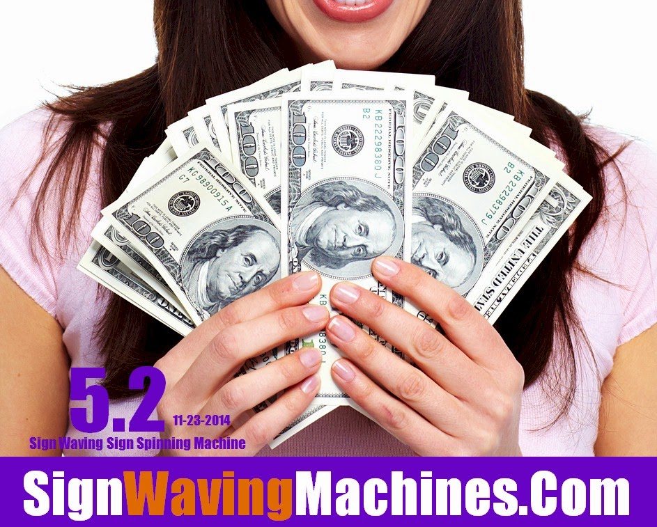 Sign Waving Sign Spinning Machine Robot Spinners Advertising Signs ...