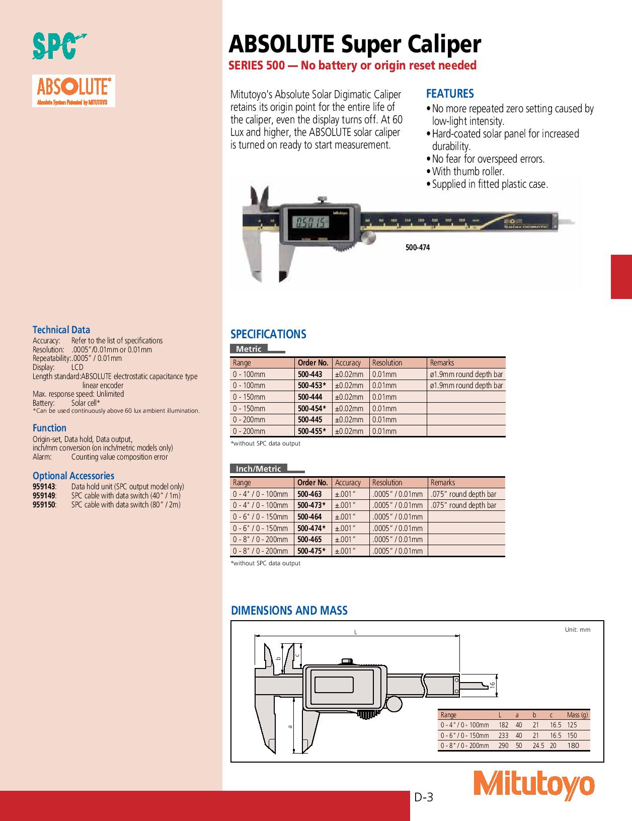 Soldering, Anti-Static, ThermoMeters Philippines: MITUTOYO CATALOG US ...