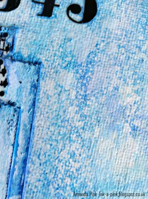 A Vintage Journey: Shades of Blue Resist Canvas Tutorial