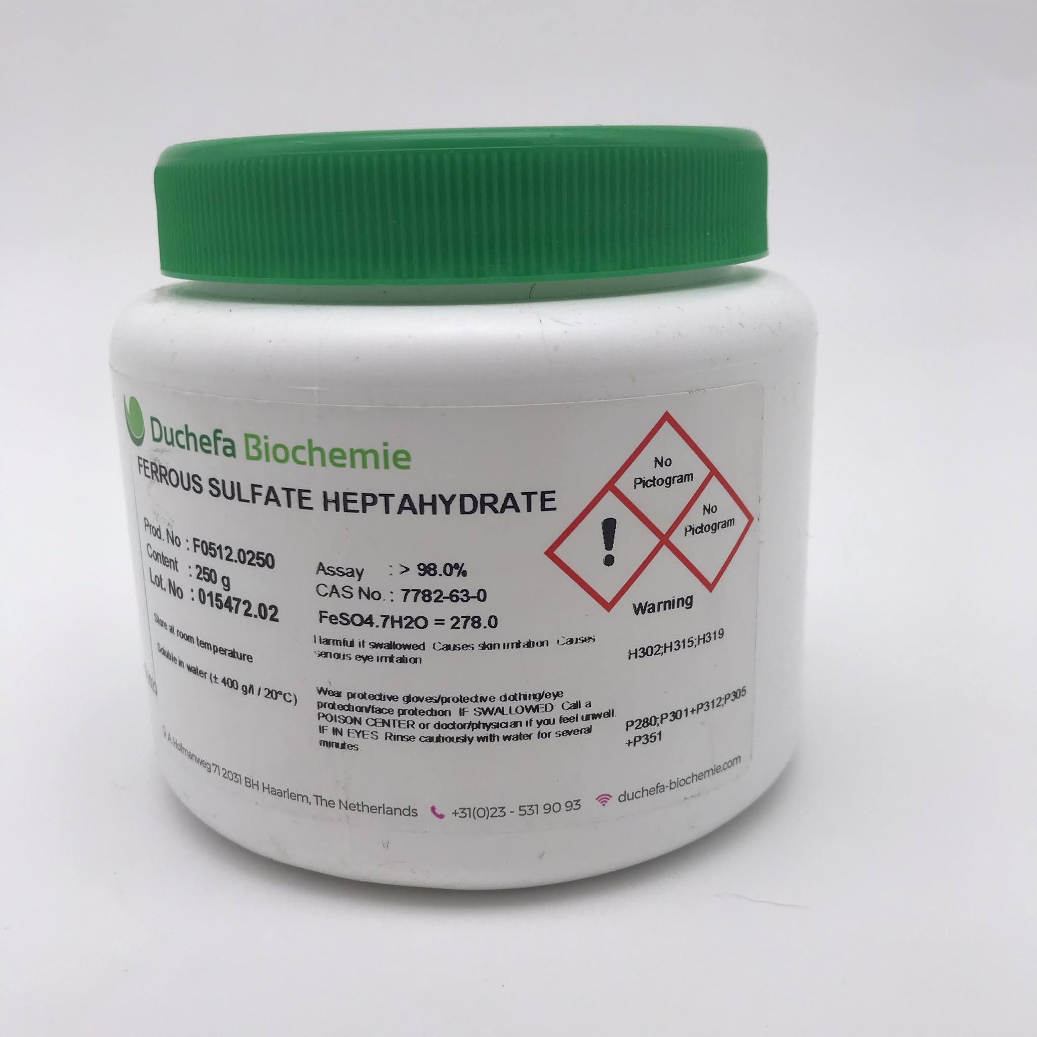 Ferrous sulphate heptahydrate (FeSO4.7H2O)