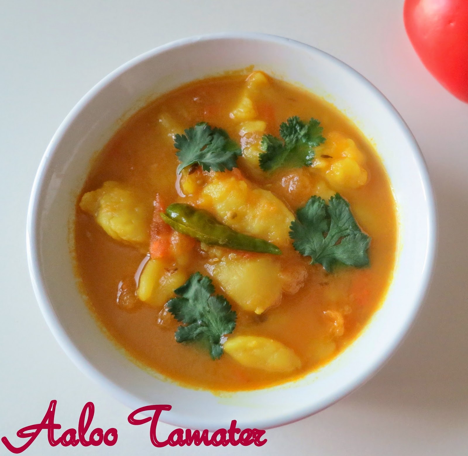Simply Delicious: Aaloo Tamatar ki sabji( potato tomato curry)