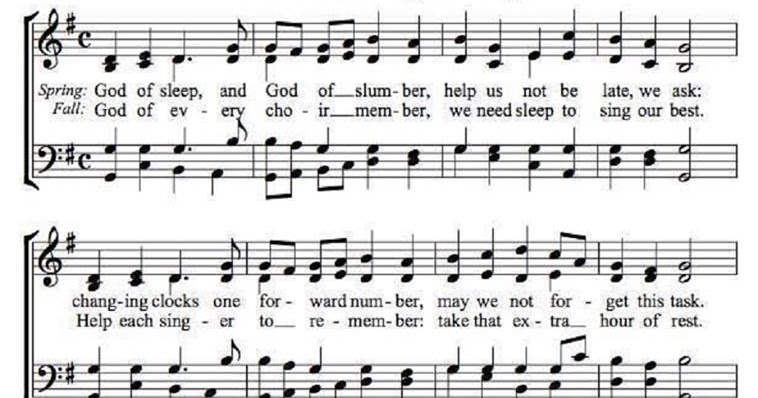 Episcopal Church Memes: The Time Change Song