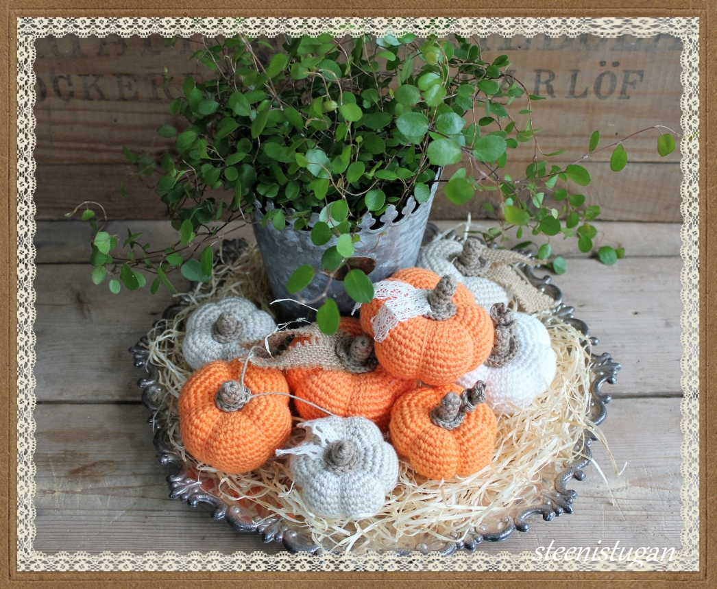 steenistugan: Virkade små pumpor!