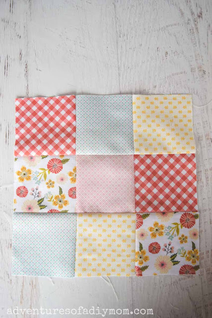 9 Patch Quilt Block - Adventures of a DIY Mom