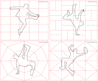 Four grid: Free printable Dance grid line drawing worksheet/activity ...