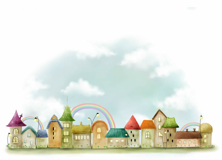 Fairy tale world PPT backgrounds