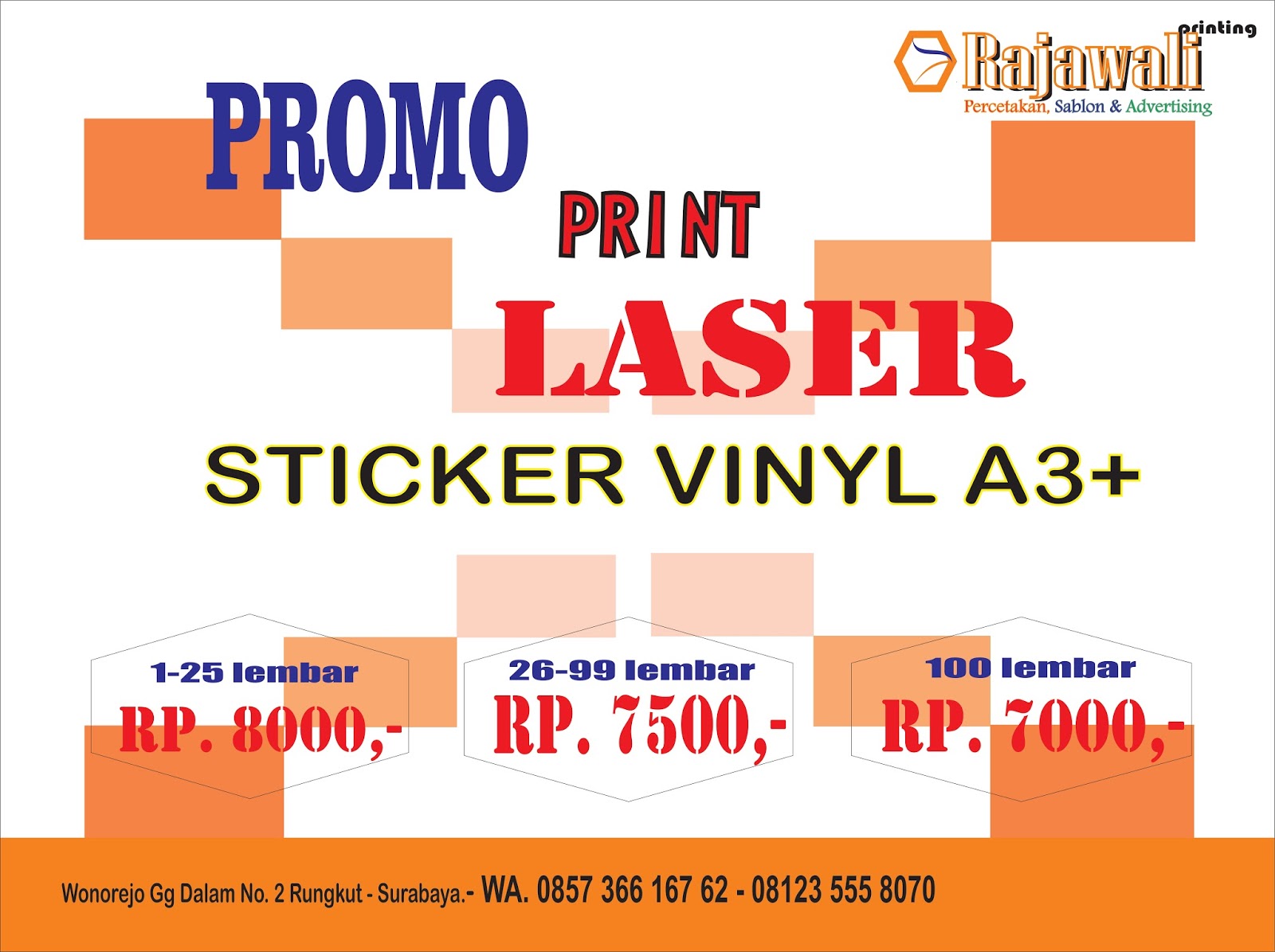 Jasa Percetakan, Sablon dan Advertising: Cetak Sticker