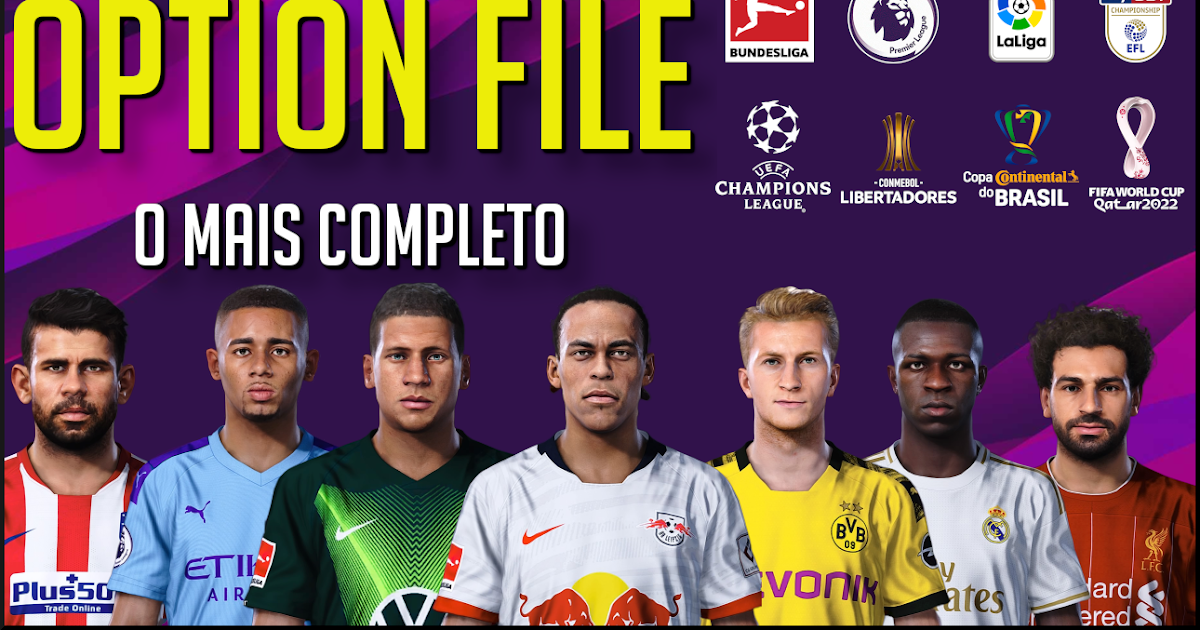 Pes Vício BR: PES 2020 OPTION FILE PES UNIVERSE - BUNDESLIGA, PREMIER ...